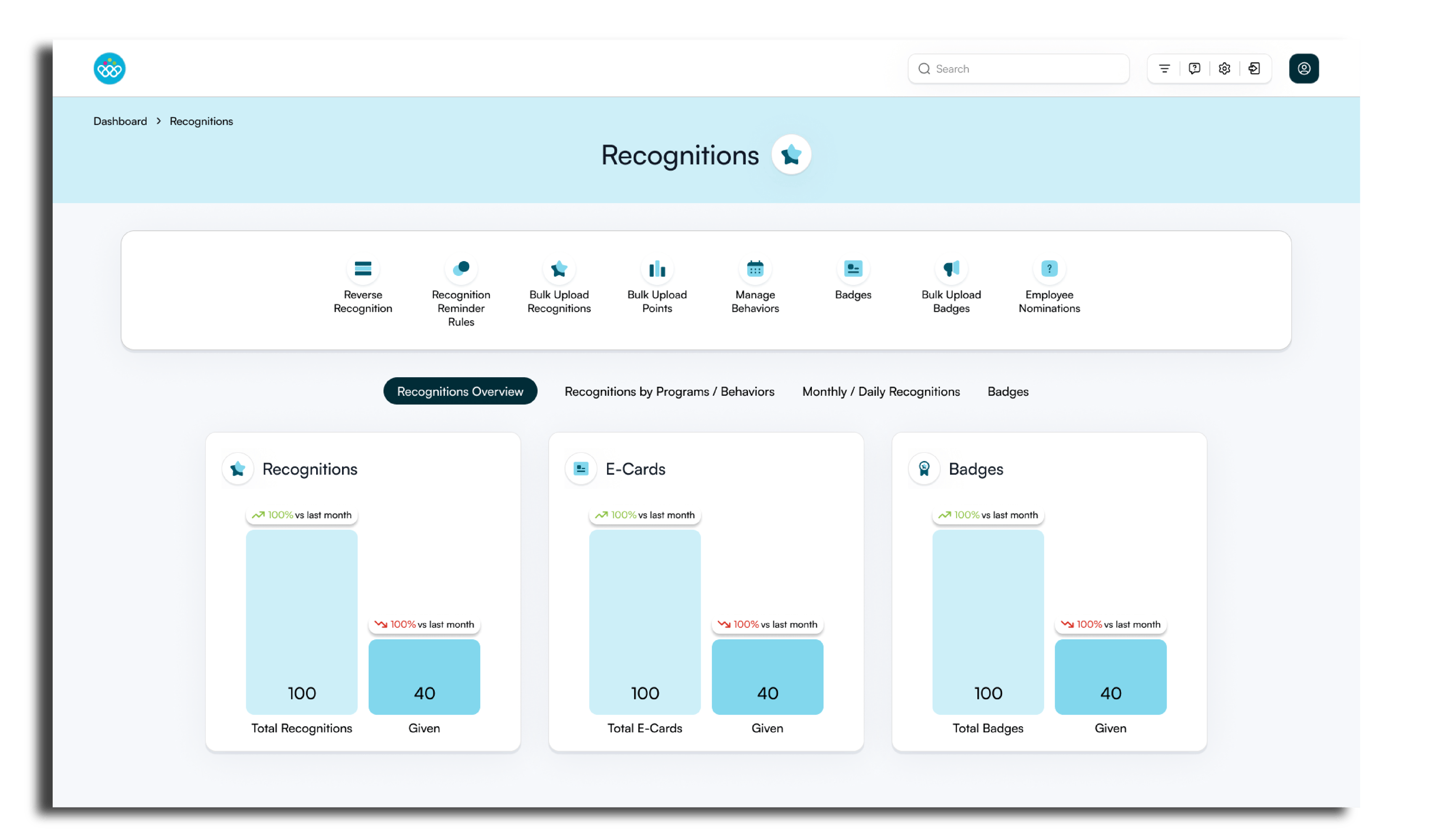 Rewardian | Recognitions Features Page